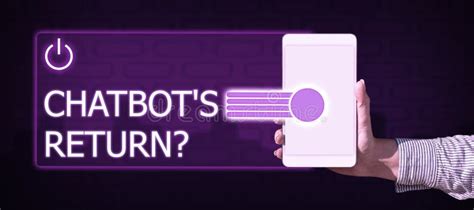 Conceptual Display Chatbot S Return Business Overview Program That Communicate Use Text