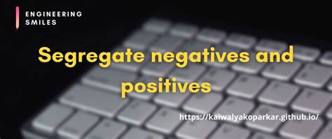 ⚖️ Segregate Negatives And Positives ⚖️ Dev Community