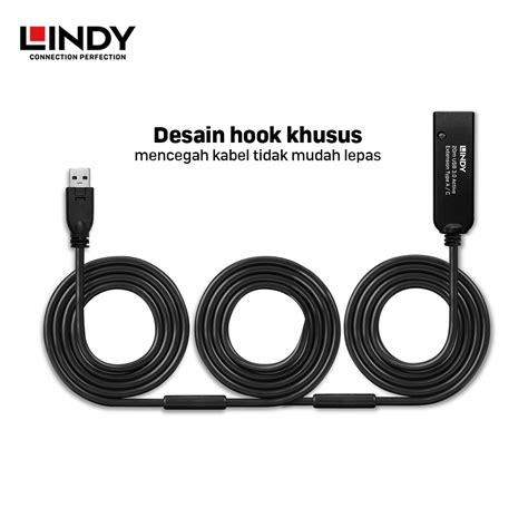 Kabel Extension Usb Gen Type A To Type C Aktif M Lindy Indonesia