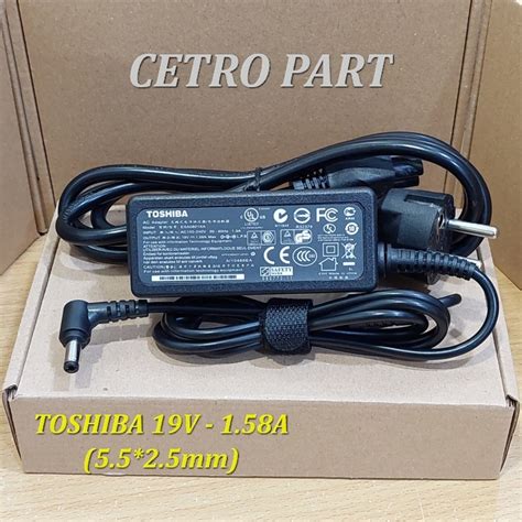 Jual Adaptor Charger Toshiba Mini 19v 158a Dc 5525mm New