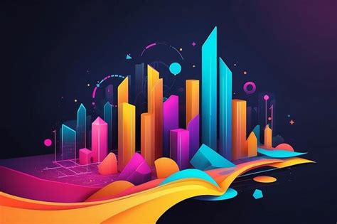 Premium Photo Abstract Big Data Concept Shapes Background