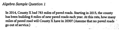 Algebra Sample Question 1 Rdigitalsats