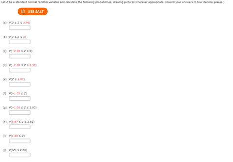 solved let z be a standard normal random variable and