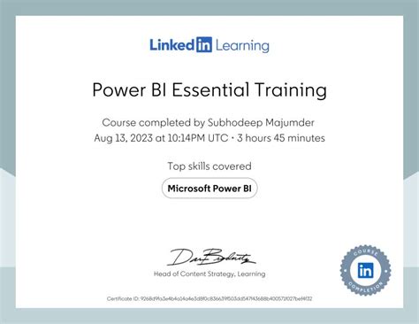 subhodeep majumder on linkedin certificate of completion