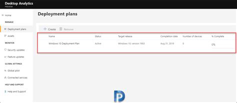 Create Deployment Plans In Desktop Analytics