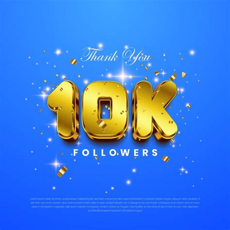 Thank You 10k Followers Social Media Followers Achievement Celebration