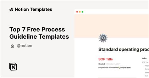 Top 7 Free Process Guideline Templates Notion Template Marketplace