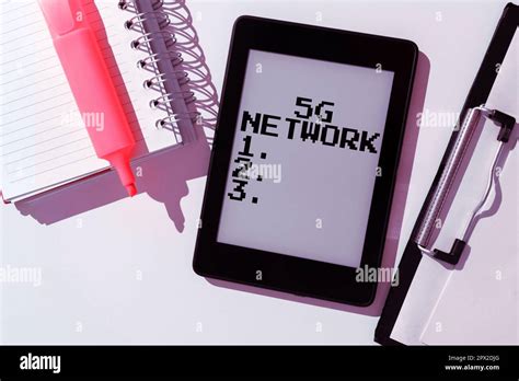 Inspiration Showing Sign 5g Network Concept Meaning Greatly Increase The Speed And
