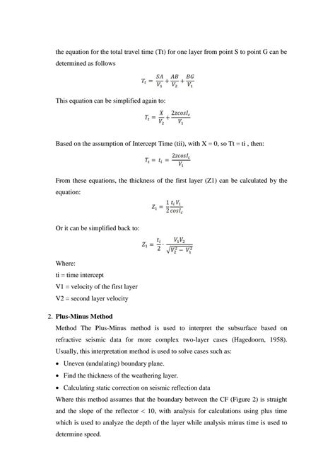 Solution 2d Refraction Seismic Data Acquisition Simulation And Depth