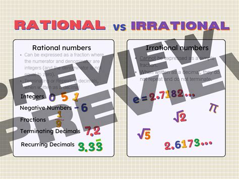 Rational And Irrational Numbers Pdf Unlock Success In English And Math