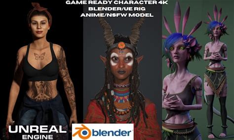 Do Realistic 3d Game Character 3d Character Modeling Nsfw 3d Model For