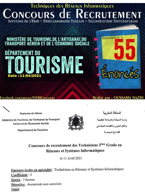 Ministère De Tourisme 2021 Oussama Nazih Pdf