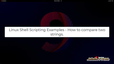 How To Compare Two Strings Using Linux Shell Script Bash Script