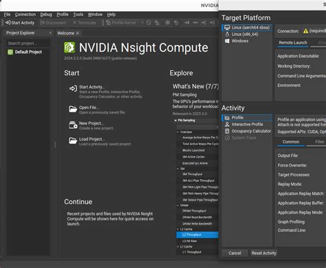 Nsight Compute 202431 Remote Launch Failed Nsight Compute Nvidia