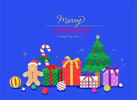 유토이미지 화려하게 포장된 선물이 쌓여있는 백터 일러스트