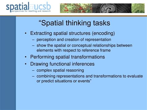 Ppt Spatial Thinking Unlocking Spatial Concepts And Applications