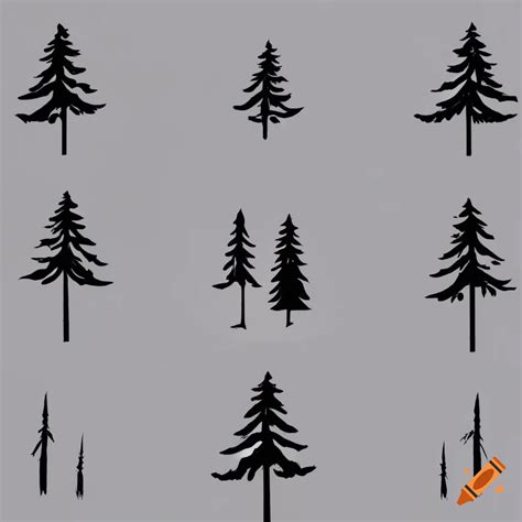 Treeline Silhouette Vector