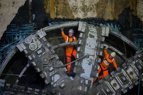 Tunnel Boring Machine Completes Boring Hs2 Euston Logistics Tunnel