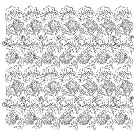 흑백 꽃 색칠하기 프리미엄 벡터