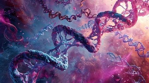 Premium Photo 3d Rendering Of A Glowing Dna Molecular Genomes Structure Concept Of Biochemistry