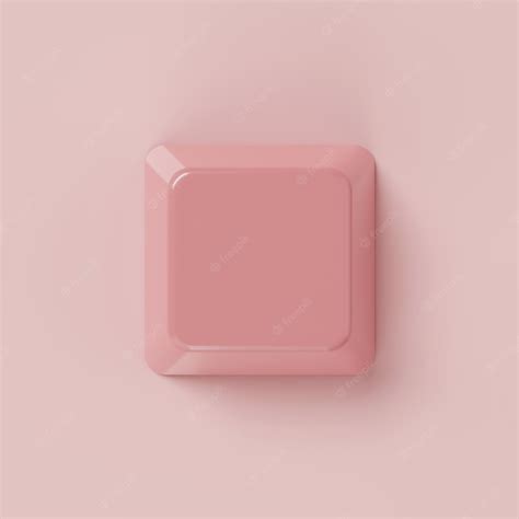 Premium Photo Coral Color Keyboard Input Button On Background