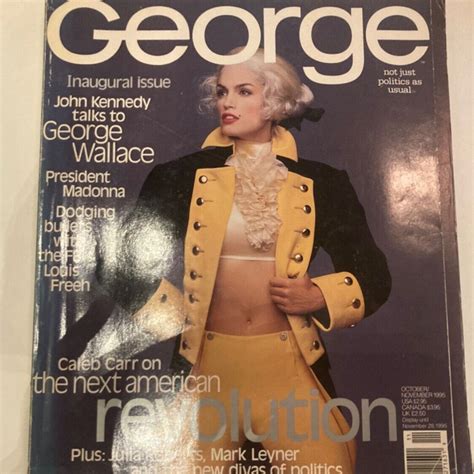 George Magazine Jfk Jr Oct 1995 Cindy Crawford Inaugural Issue 4809495288