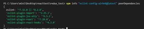react eslint 설정 종류 및 airbnb 설정