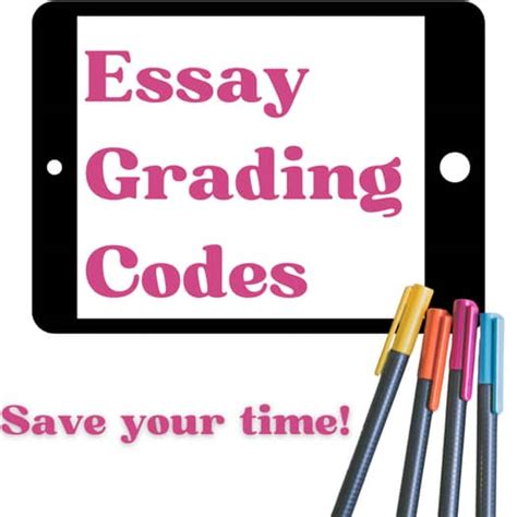 Essay Grading Code Sheet Time Saver Correction Symbols And Abbreviations