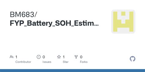 Github Bm683fypbatterysohestimation