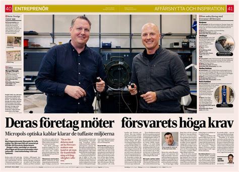 Micropol Fiberoptic On Linkedin Dagens Industri