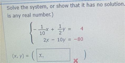 Solved If There Are An Infinite Number Of Solutions Enter