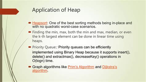 Binary Heap Tree Data Structure Pptx Computing Technology And Computing