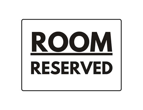 Conference Room Reserved Signs