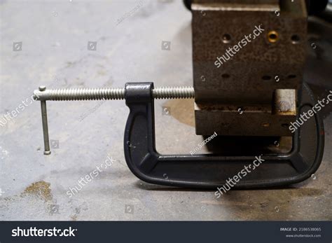 Cclamp Clamping Cnc Machine Parts Industrial Stock Photo 2186538065 Shutterstock
