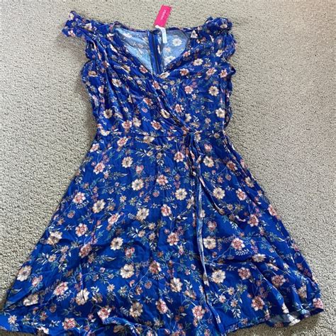 Xhilaration Dresses Xhilaration Blue Floral Dress Poshmark