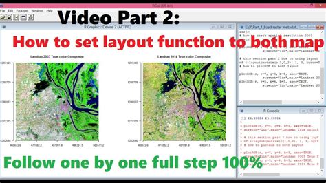 how to set layout to both map in r how to plotrgb in r program map