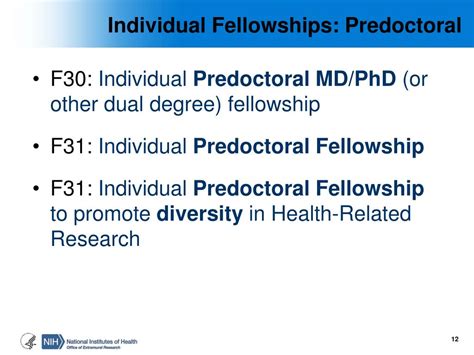 Ppt Nih Research Training Awards Powerpoint Presentation Free