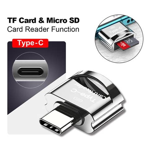 Micro Sd Tf Card Reader Smart Phone Notebook Computer Type C Otg Adapter Memory Card To Usb C