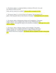 IV Infusion Time Calculations Copy Docx 1 The Doctor Orders 1 L Of Normal Saline To Infuse