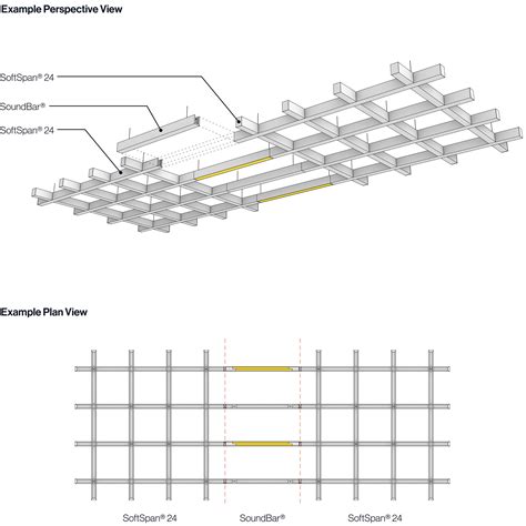 Softspan® 24 Acoustic Ceiling Panel Drawing Acoustic Ceiling Plan