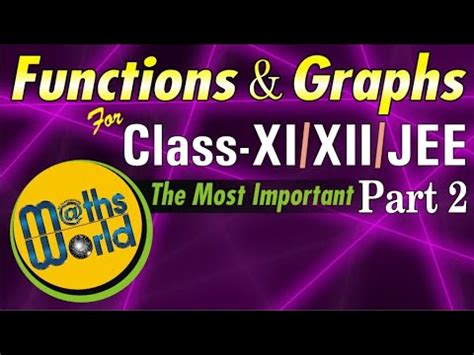 Functions Graphs Algebraic Functions Class XI XII JEE Part YouTube