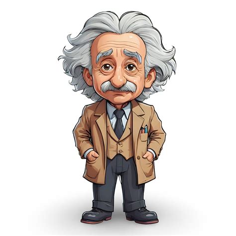 Albert Einstein Cartoon Character Dibujar Caricaturas Albert Einstein Dibujo Gente De Historieta
