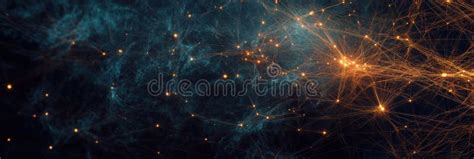 Glowing Lines And Dots Create A Vibrant Representation Of Global