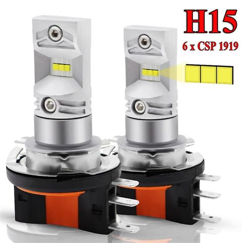 2pcs H15 Led Fog Lamp High Power For Car Auto External Led Fog Light