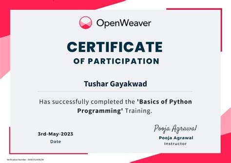 Tushar Gayakwad On Linkedin Python Programming Training Developer
