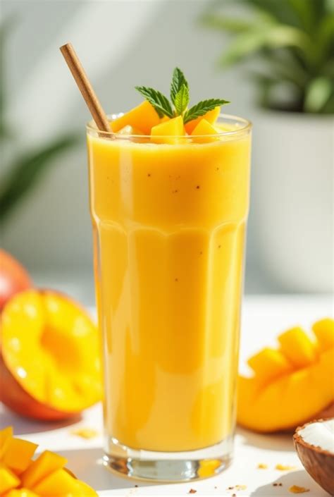 5 Minute Mango Smoothie Recipe Quick Creamy And Tropical Bliss