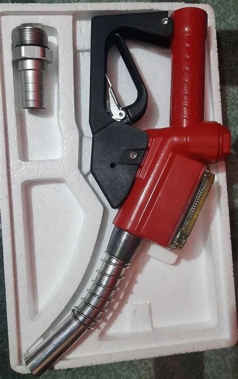 Diesel Aluminium Automatic Fuel Nozzle With Flow Meter Size 25mm At