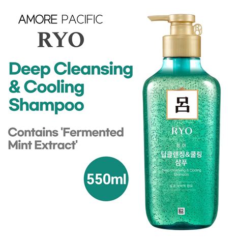 Ryo Deep Cleansing And Cooling Shampoo 550ml Hair Shampoo Cleanser Wash