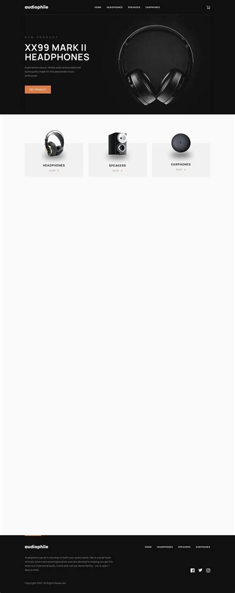 Frontend Mentor Audiophile E Commerce Website Using Nuxt Js Tailwind