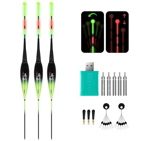 Lighted Slip Bobbers Fishing Floats Led Bobber Wcharger